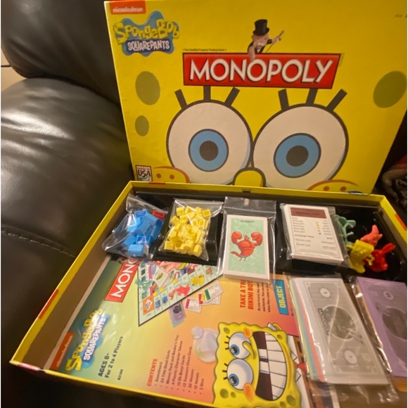 Hasbro | Games | Hasbro Sponge Bob Monopoly Board Game Collectors ...